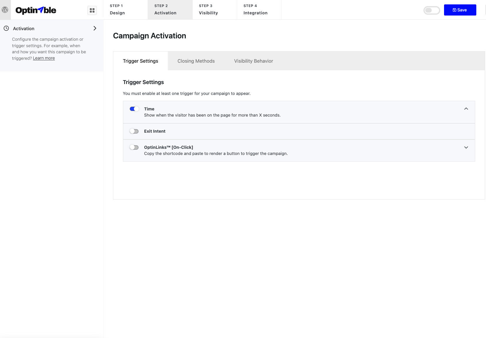 Exit-Intent Trigger » OptinAble